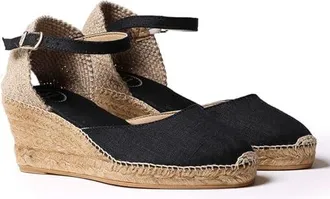 Toni Pons Espadrille en Lin pour Femme - CALDES - Noir, 37 EU