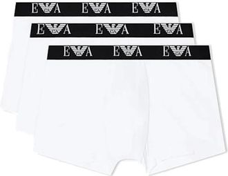 Emporio Armani Homme, Sous-vêtements, Blanc, Taille: 2XL Lot de trois boxers en coton stretch