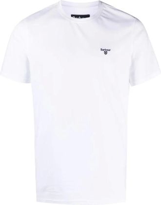Barbour Homme, Tops, Blanc, Taille: 2XL Essential Sports T-Shirt