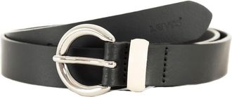 Levi's Damen Larkspur-Wordmark Logo Belt, Regular Black, 70
