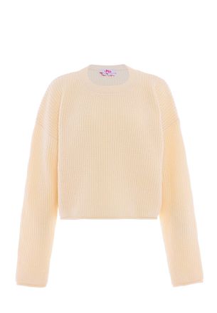 Mymo Zur Seite fahren Damen Wollweiß