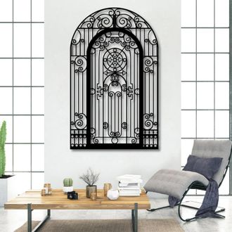 Generic Moderner minimalistischer Metall-Wandbogen, Fensterbogen-Wanddeko, Bogenform, Bogen-Wanddeko f&uuml;r Wohnzimmer, Schlafzimmer, Eingangsbereich, Garten (Sc