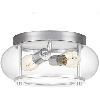 Quoizel Elstead Quoizel Trilogy Plafonnier Cylindrique Chrome Poli, IP44