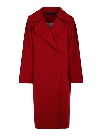 Maria Calderara Manteau Long - Rouge