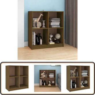 vidaXL Sideboard Honigbraun 70x33x76 cm Massivholz Kiefer - Sideboard - Holz Sideboard - Wohnzimmermöbel - Kiefernholzmöbel - Regal