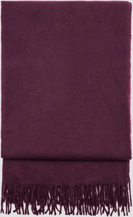 Mango &Eacute;charpe &agrave; franges bordeaux - Femme - Taille unique - MANGO