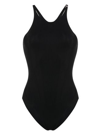MUGLER Badeanzug mit Corsage - Schwarz