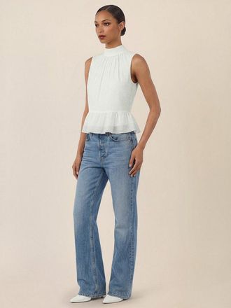 Apart Blusentop mit Volant-Saum