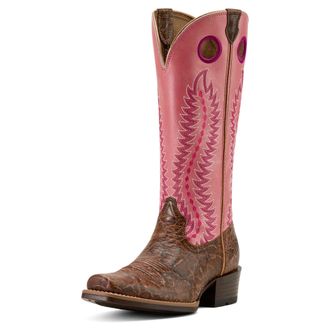 Ariat Womens Junction Western Boots in Jasper Blush Pink Topaz, B Medium Width, Size 41, by Ariat