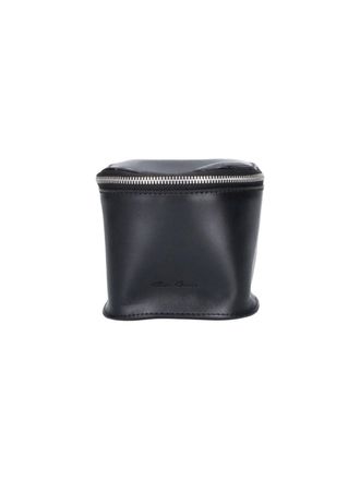 Rick Owens Leder Rei&szlig;verschlusstasche
