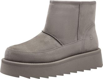 Tamaris Damen Warmfutter Stiefel Leder Wechselfu&szlig;bett; GREY, EU 40