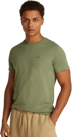 Tommy Jeans Herren TJM Xslim Jersey Tee Dm0dm04411 S/S T-Shirt, Green (Aruba Green), 3XL Große Größen EU