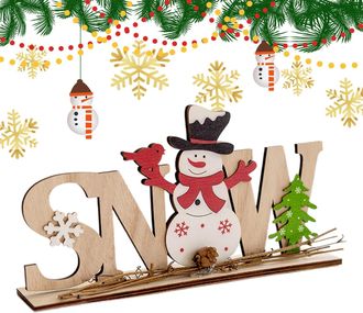 Generico Weihnachtsdekoration f&uuml;r den Schreibtisch, Tischdekoration mit Weihnachtsmann und Schneemann, Weihnachtsdekoration, f&uuml;r Winterpartys, Badezimmer, K&uuml;ch