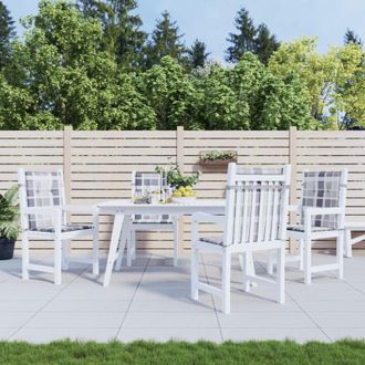 vidaXL Coussins de chaise de jardin &agrave; dossier bas lot de 4 Vidaxl