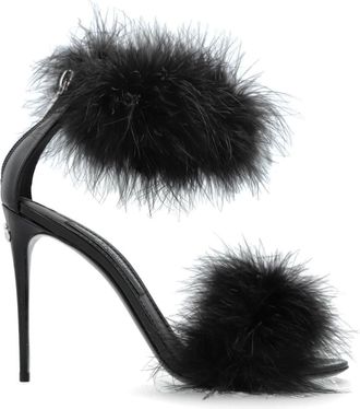 Dolce & Gabbana Femme, Chaussures, Noir, Taille: 40 EU Sandales à talons