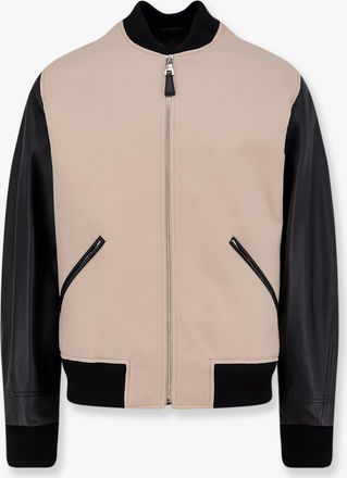 Givenchy Cotton Jacket with leather sleeves - GIVENCHY - gender_Man