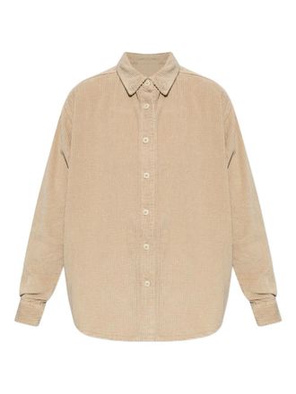 American Vintage chemise Padow en velours c&ocirc;tel&eacute; - Tons neutres