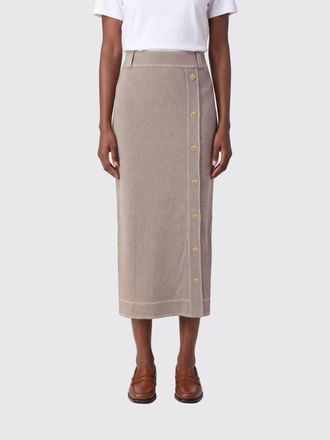 Liu Jo Jupe crayon midi coupe slim en tricot de soie m&eacute;lang&eacute;e &agrave; taille haute