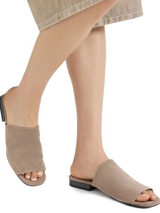 Brunello Cucinelli Suede Mule - Beige