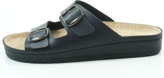 Rohde Damen Riesa Pantoletten, Schwarz (schwarz 90)