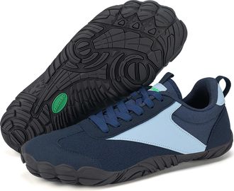 Saguaro Barfu&szlig;schuhe Herren Leicht Barfussschuhe Damen Barfu&szlig; Sneaker Atmungsaktiv rutschfest Barefoot Shoes mit Breite Zehenbox, Blau, 46 EU