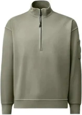 C.P. Company C.p. Company, Homme, Sweatshirts et sweats &agrave; capuche, Gris, Taille: M C.p. Company - sweat zipp&eacute; &agrave; d&eacute;tail lens