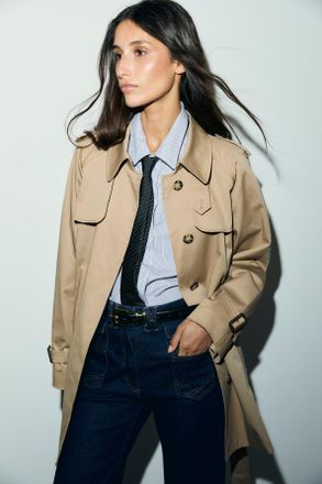 Gerard Darel Trench court en coton - VANIA - Beige
