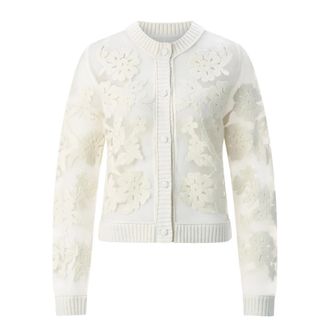 Rich & Royal Rich & Royal, Damen, Strickwaren, Wei&szlig;, MGr&ouml;&szlig;e