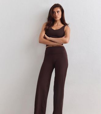 Aim'n gerade Tall-Tights in Schokobraun
