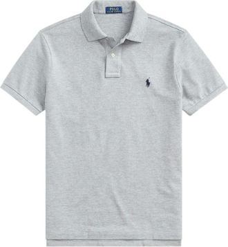 Ralph Lauren Homme, Tops, Gris, Taille: M Le Polo Iconique en Maille