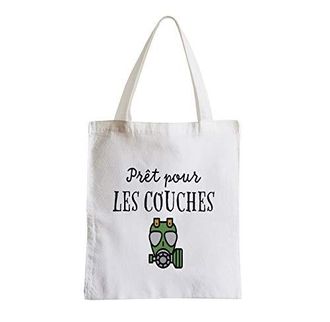 Fabulous Grand Sac Shopping Plage Etudiant Pr&ecirc;t pour les Couches Humour Papa B&eacute;b&eacute;