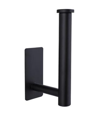 Generic Selbstklebender Papierhalter aus Edelstahl, kompatibel mit Toilettenpapierrollenregal for K&uuml;che und Badezimmer, geb&uuml;rstetes Gold(Black)