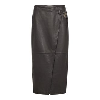 Mos Mosh MOS Mosh, Femme, Jupes, Noir, Taille: 40 FR Adalyn Leather Skirt