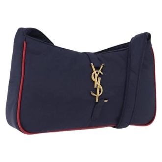 Saint Laurent Pre-owned Nylon schultertasche - - Pre-owned - Damen - Blau - ONE SIZE