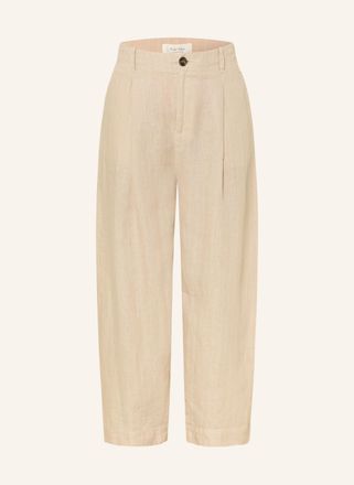 Part Two 7/8-Hose Nettaspw Aus Leinen beige