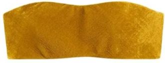 Roberto Cavalli Velvet Bandeau Top Bodycon Fit - - Tops - Damen - Gelb - M