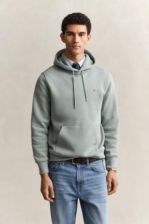 GANT Herren Shield Hoodie (XXXL) CERAMIC Grau