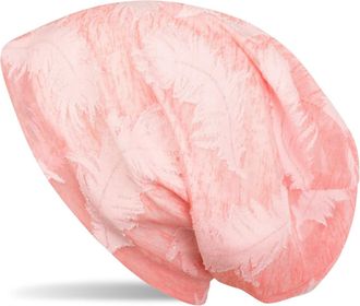 styleBREAKER M&uuml;tze Beanie mit Feder Muster