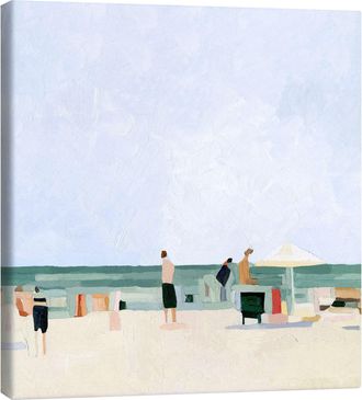 Posterlounge Familienurlaub I Leinwandbild von Emma Scarvey 70 x 70 cm Wandbilder Wanddeko