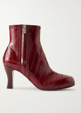 Loewe Bottines En Cuir De Myxine Bobine - Bordeaux