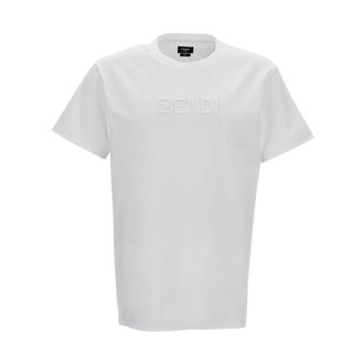 Fendi Herren, Oberteile, Wei&szlig;, MGr&ouml;&szlig;e