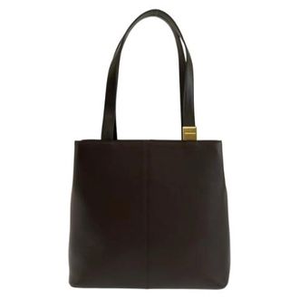 Burberry Sac cabas en cuir Pre-owned - Femme - Pre-owned - Brun - Taille: ONE Size