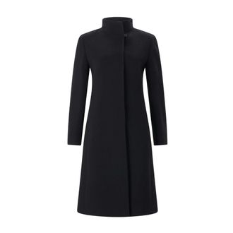 Cinzia Rocca Gerader Einreiher-Mantel - - Coats - Damen - Schwarzk - XL