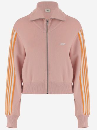 Autry Veste de m&eacute;lange de viscose Autry avec logo