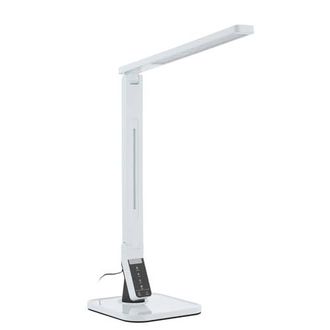 Lindby LED Lampe a poser Eleni (Avec variateur dintensit&eacute; tactile) &agrave; intensit&eacute; variable (Moderne) en Blanc e. a. pour Bureau (1 lampe,&agrave;), de LED, Table