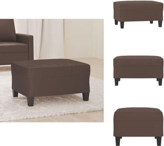 vidaXL Fu&szlig;hocker Braun 70x55x41 cm Kunstleder - Polsterhocker - Sitzhocker - Fu&szlig;hocker - Kunstleder M&ouml;bel - Braun