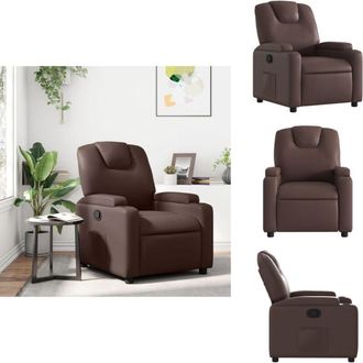 vidaXL Relaxsessel Braun Kunstleder - Relaxsessel - Relaxstuhl - Sessel - Fernsehsessel