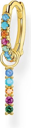 Thomas Sabo Einzel Creole mit bunten Steinen und Anhänger