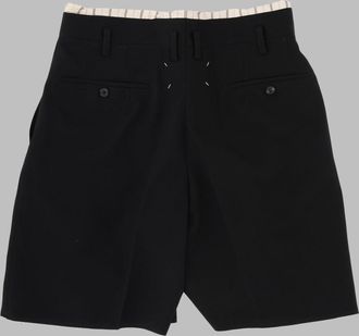 Maison Margiela Virgin Wool Bermuda Shorts - Black