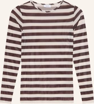 Darling Harbour Darling Harbour Longsleeve Aus Mesh braun